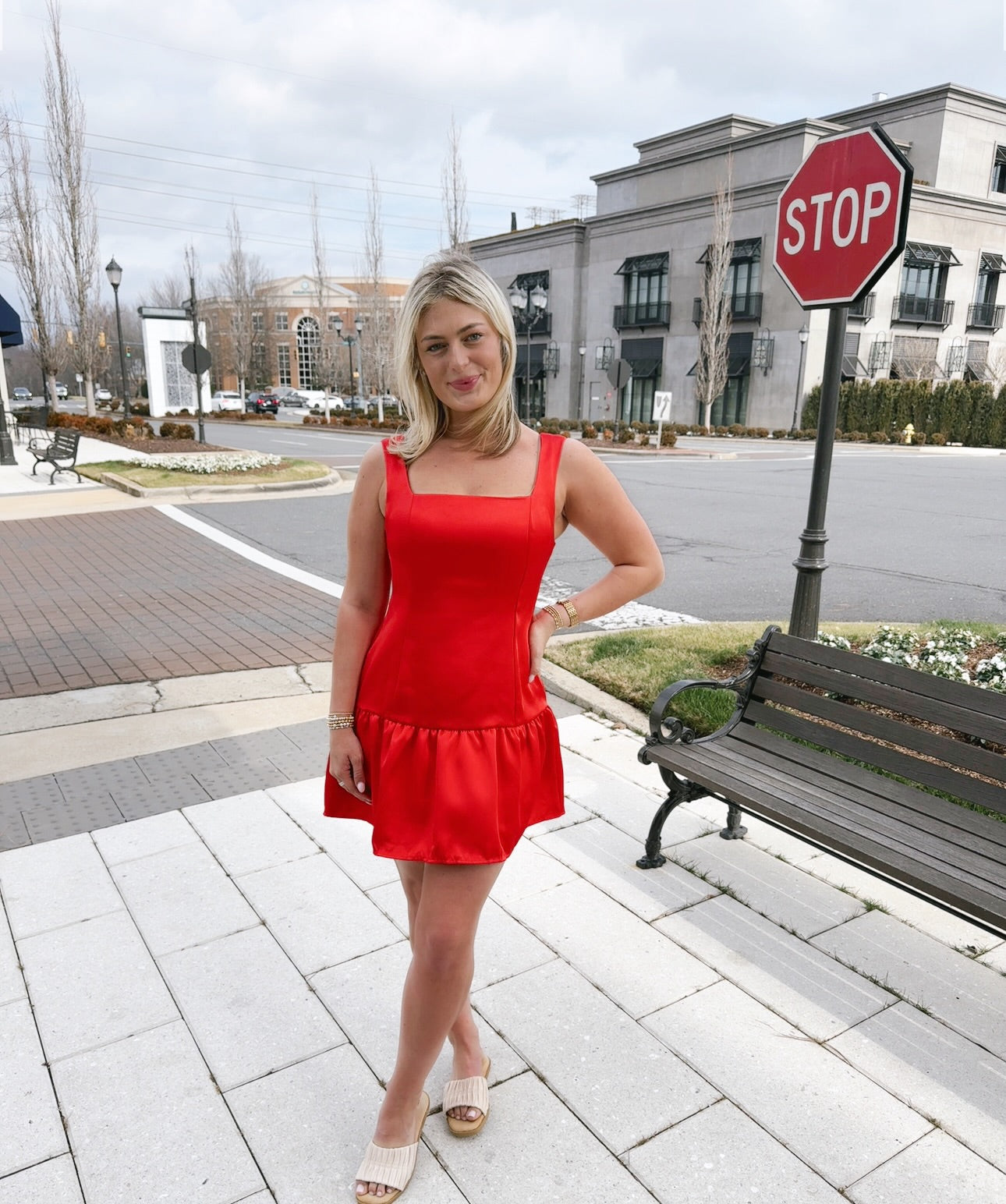 Ruby Red Dress – True Boutique