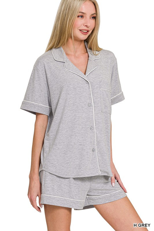 Fall PJs - grey – True Boutique